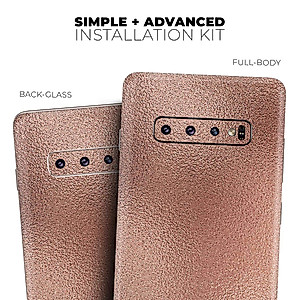 DesignSkinz Rose Gold Digital Foiled Surface V1 Protective Vinyl Decal Wrap Skin Cover Compatible with The Samsung Galaxy S20 (Screen Trim & Back Glass Skin)