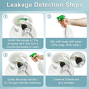 SHINESTAR 6 Feet Propane Regulator and Hose, Fit for Gas Grill, Blackstone 28"/36" Griddle, Propane Fit Pit and More, Low Pressure, 3/8" Female Flare