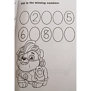 Pup Patrol Dot-to-Dot, Coloring, and Activity Book Colortivity "Fully Charged"- 80 Pages