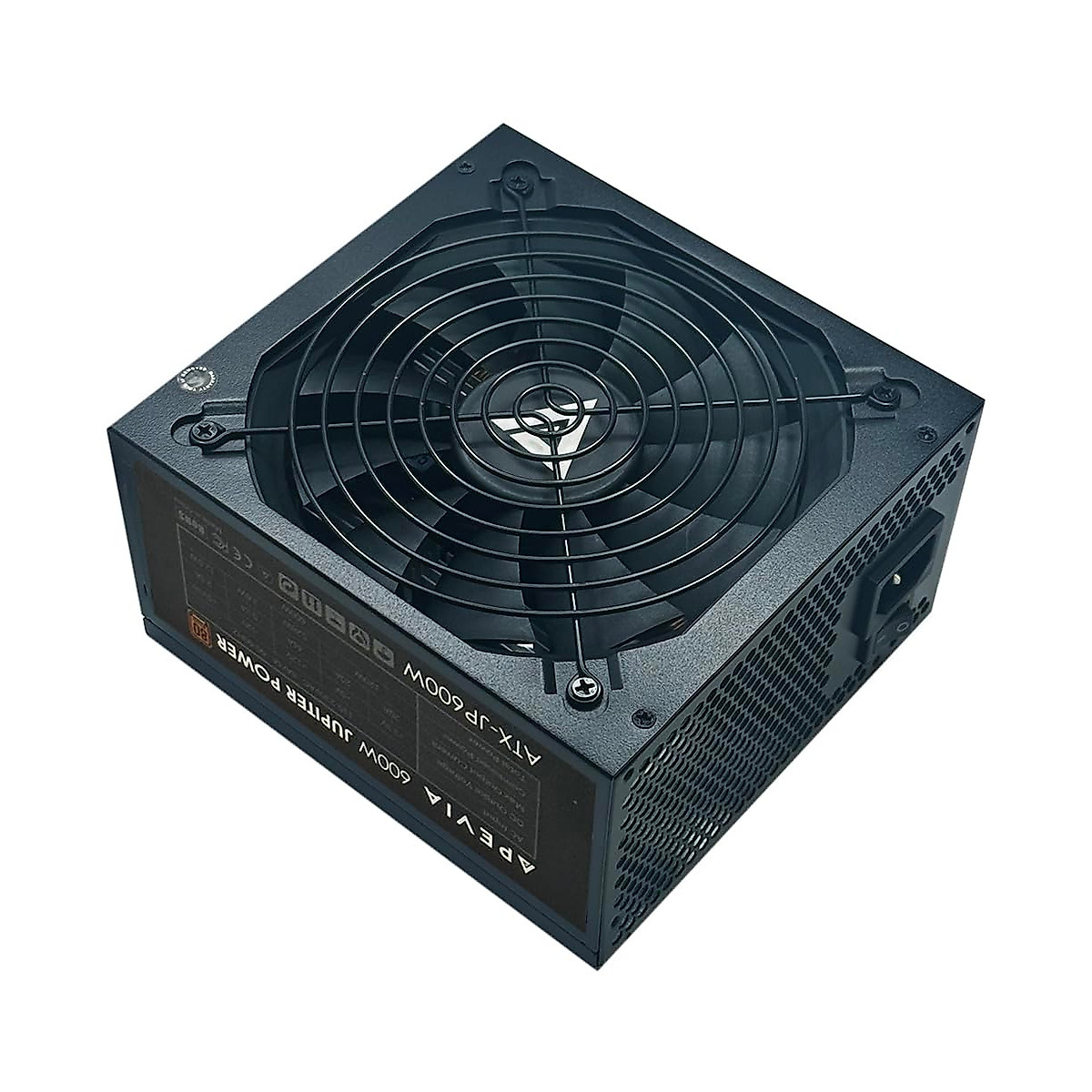 Apevia ATX-JP600W Jupiter 600W 80 Plus Bronze Certified Active PFC ATX Gaming Power Supply, Supports Dual/Quad Core CPUs, SLI/Crossfire/Haswell, 3 Year Warranty