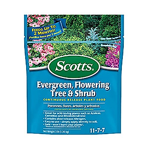 Scotts Evergreen, Flowering Tree & Shrub Continuous Release Plant Food 3 lb., 2-Pack
