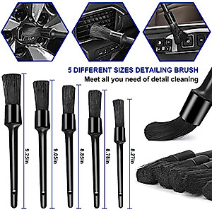 21Pcs Car Detailing Brush Set, Car Detailing Kit, Auto Detailing Drill Brush Set, Car Detailing Brushes, Car Buffing Sponge Pads Kit,Car Wash Kit,Car Cleaning Tools Kit for Interior,Exterior,Wheels