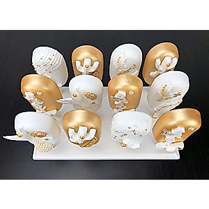 Nangopop Wood Cakesicle Stand Display - 12 Count Popsicle Sticks Holder for Dessert Table of Wedding Shower Birthday Parties - Sturdy and Reusable