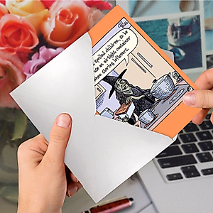 NobleWorks - 1 Funny Halloween Card with Envelope - Fun, Spooky, and Festive Notecard for Halloween - Spoiled Children C9475HWG