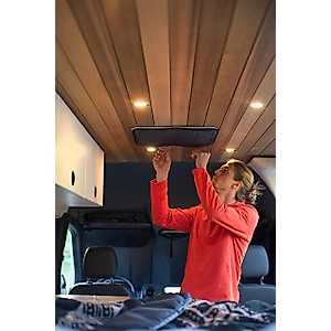 VanEssential Magnetic Insulated Roof Vent Sun Cover for MaxxAir Fan, Fantastic Fan 16.5" x 16.5" (CHARCOAL GRAY)