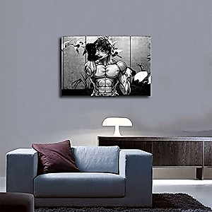 YYUU Gurappura Baki Poster Baki Hanma Poster Baki Poster (19) Posters for Room Aesthetic Bedroom Decor Art Poster 08x12inch(20x30cm) Frame-style