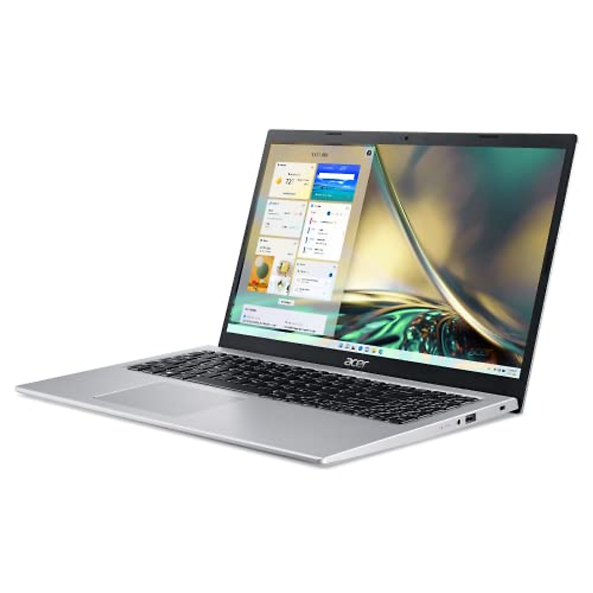 Acer Aspire 5 A515-56-347N Slim Laptop - 15.6" Full HD IPS Display - 11th Gen Intel i3-1115G4 Dual Core Processor - 8GB DDR4 - 128GB NVMe SSD - WiFi 6 - Amazon Alexa - Windows 11 Home in S Mode,Silver