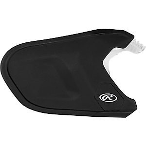 Rawlings | MACH Adjust Extension Piece | Adjustable Face Guard | Matte Black | Right-Handed Batter
