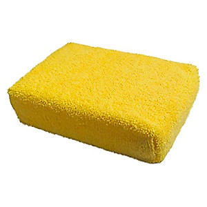 Polyte Microfiber Detailing Wax Applicator Foam Sponge (Yellow, 8 Pack, 6x4x1.5)