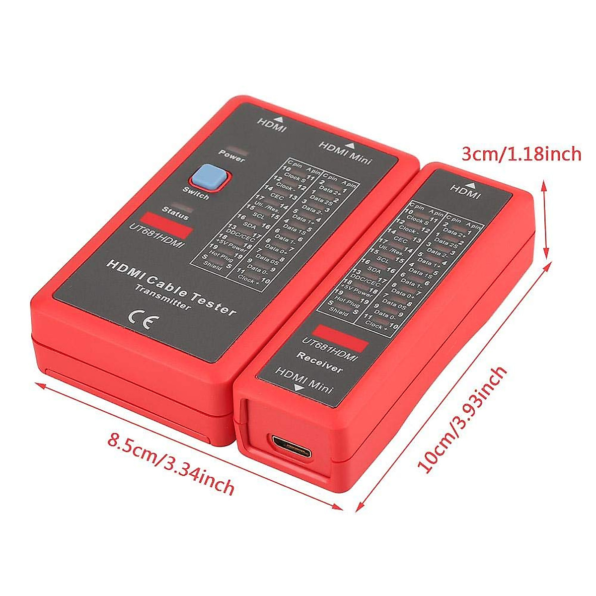 HDMI/Mini-HDMI Cable Tester,HDMI Data Cable Tester,Supports Fast scan Mode and Full Display Mode