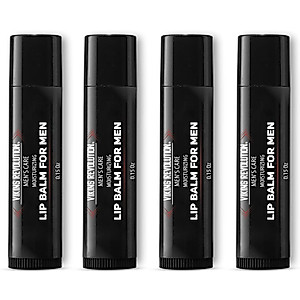 Viking Revolution All Natural Lip Balm - Moisturizer for Dry, Cracked, Chapped Lips (4 Pack)