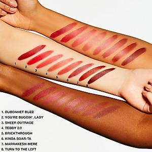 M.A.C. Powder Kiss Lipstick - 930 Brickthrough (Warm dusty rose), 0.1 Ounce