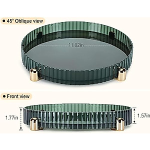 ROWNYEON 360 Rotating Makeup Organizer 1 Tier skincare organizers Bathroom Organizer Perfume Organizer Spinning Cosmetics Organizer for Vanity，Cabinets, Pantry, Fridge, Kitchen