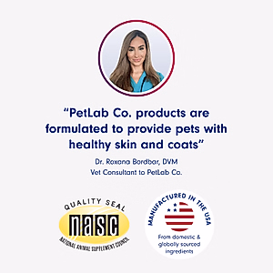 PetLab Co. Itch Relief Chew Pro for Dogs – Omega 3 for Dogs Itch Supplement - Packed with Beneficial Fatty Acids for Healthy Skin – Seasonal Allergies Support