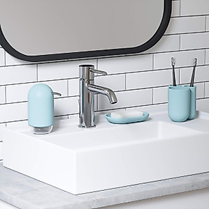 Umbra Touch Liquid Soap Pump Dispenser, Easy to Refill, Ocean Blue, 8 oz (236.5 ml), Model Number: 023273-1193