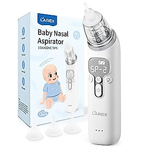 Baby Nose Sucker,Nasal Aspirator for Baby,Nasal Aspirator for Toddler,Electric Baby Nose Suction-Rechargable,3 Levels Power Suction,Music and Light Soothing Function