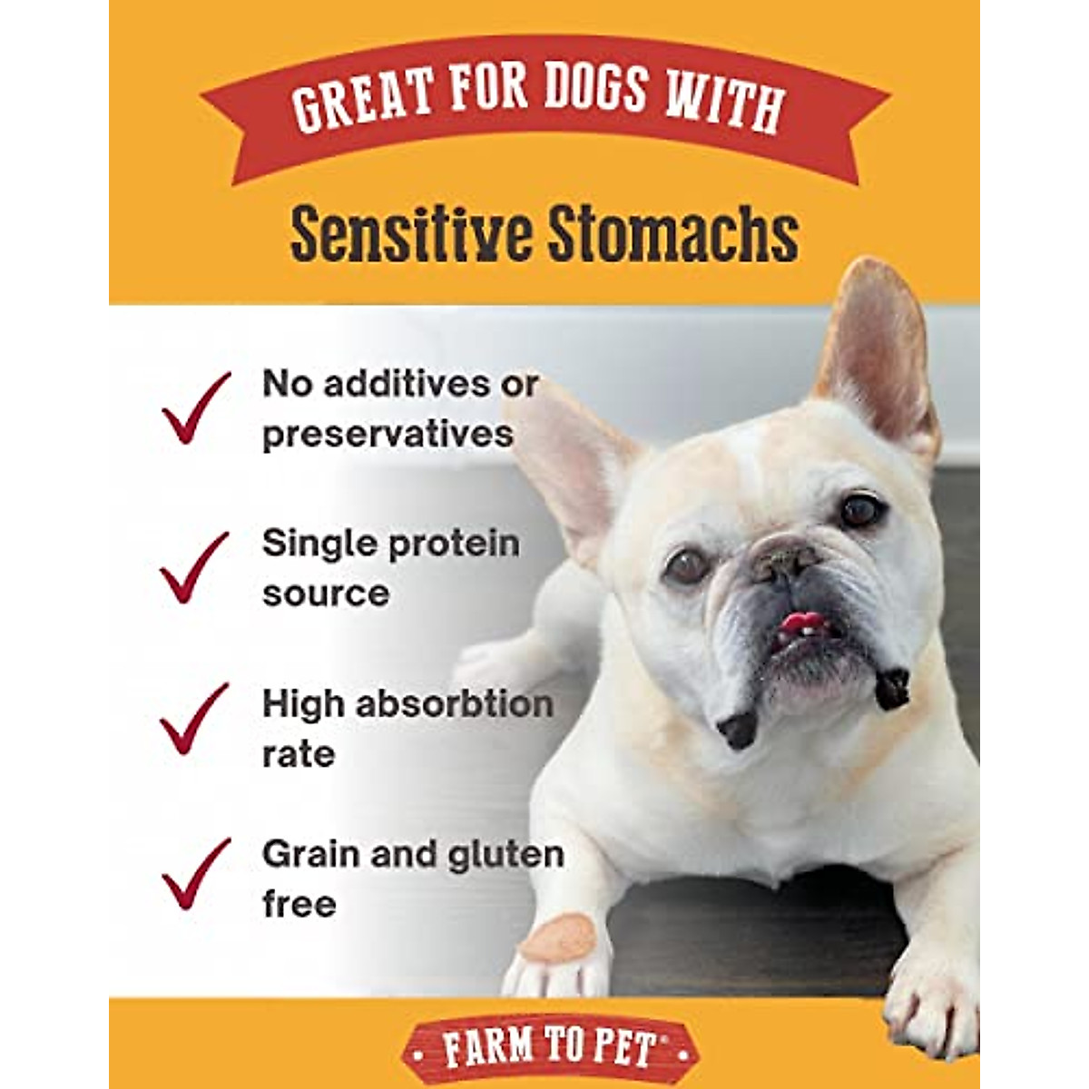 Farm To Pet Chicken Chips for Dogs - Single Ingredient All Natural Dog Treats for Small, Medium, & Large Dogs | Healthy Dog Treats with Human Grade, Free Range Chickens, 4 oz.