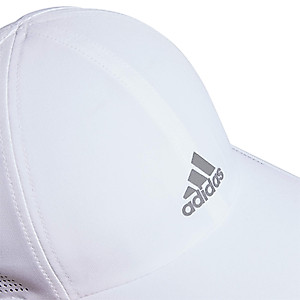 adidas Women's Superlite 2 Relaxed Adjustable Performance Hat, White/Silver Reflective, One Size