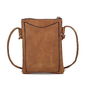 MKF Collection Crossbody Bags for Women Handbag, PU Leather Crossover, Small Shoulder Side Messenger Purse Navy