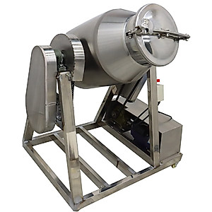 HayWHNKN 60L Dry Powder Mixer Blender Drum Particle Blender Mixing Machine 360°Rotation Metal Metallurgy Powder Blender for Feed Particle Granual 110V 2.2kw