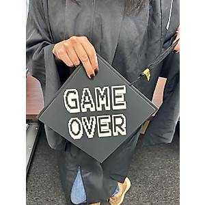 Game Over Grad Cap Topper, Grad Cap Decorations or Graduation Accessories