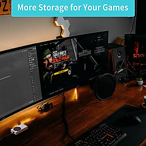 PHIXERO 512GB External SSD, Up to 2060 MB/s, USB 3.2 Gen2×2, Portable Solid State Drives, High-Speed Transmission, Reliable Data Storage for Students, Professionals, Compatible for Xbox, Laptop, TV