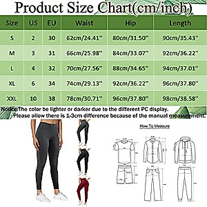 HSSDH Women High Wasited Leggings with Pockets Tummy Control Workout Yoga Pants #aal221214- *990-stocking Stuffers for Adults