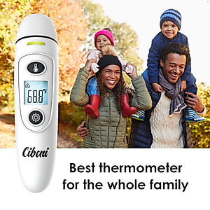 Cibeni Forehead Thermometer for Adults and Kids - Ear Forehead - 2020 Revolutionized Algorithm - Clinical Accuracy Instant Read Digital Infrared Thermometer
