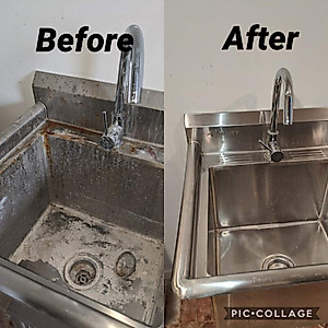 Stainless Steel Rust Remover & Cleaner, Soft Cleanser, NSF Approved Safe for Food Areas. Non-Toxic for Appliances Perfect for Rust Stains, Your Fridge, Cybertruck and more (8.5 oz)