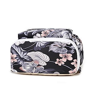 Joymoze School Backpack for Girl Cute Backpack Set 3 Pieces for Women Floral