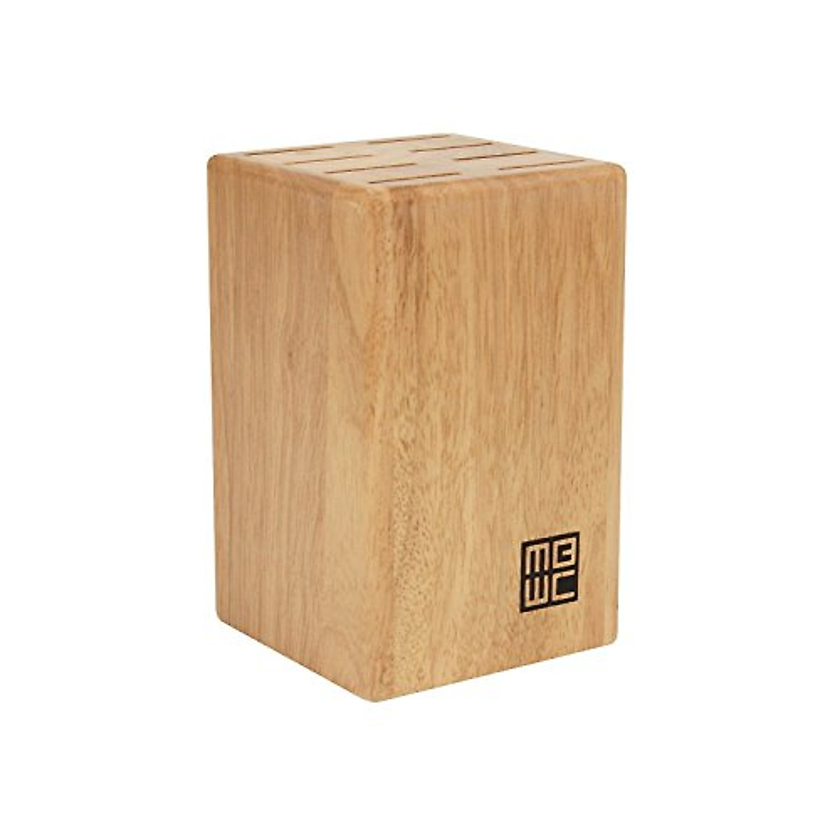 Miracle Blade 8-Piece Steak Knife Block for 4" Steak Knives, Wood Natural Finish