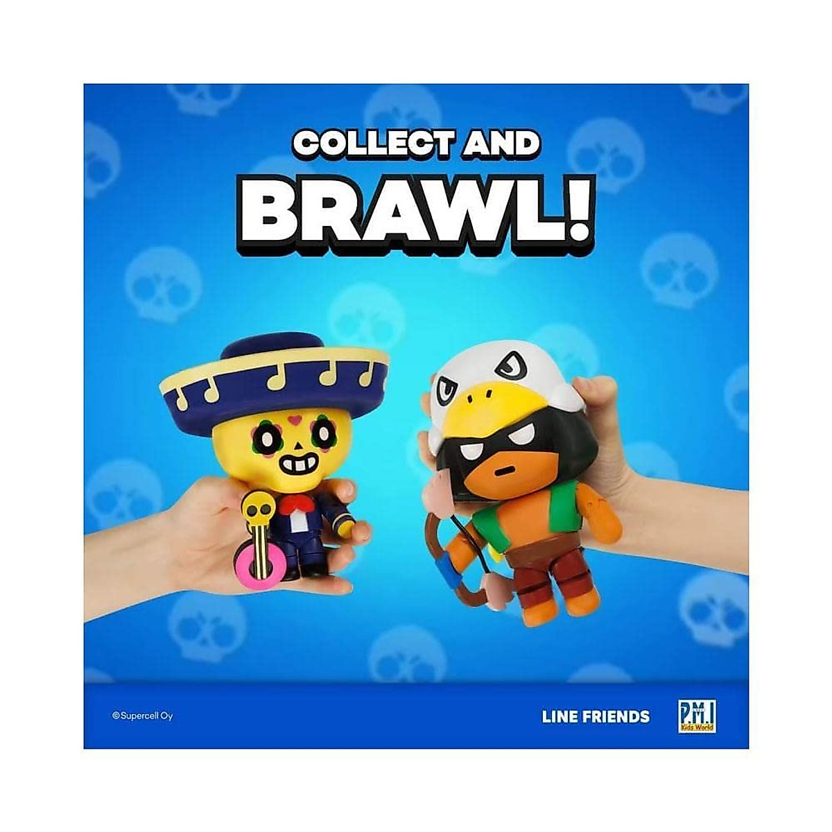 P.M.I. Brawl Stars Action Figure | One of Four 6.7-Inch-Tall Collectibles | Brawl Stars Toys, Gift for Video Gamer | Bo with Arrows Figure | Ofically Licensed Toy Figure - Articulated