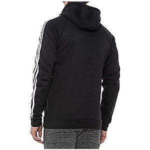 Adidas 3-Stripe Fleece Hoodie (X-large) Black