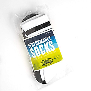 ChalkTalkSPORTS Hockey Mid-Calf Socks | Hockey Player | White/Black