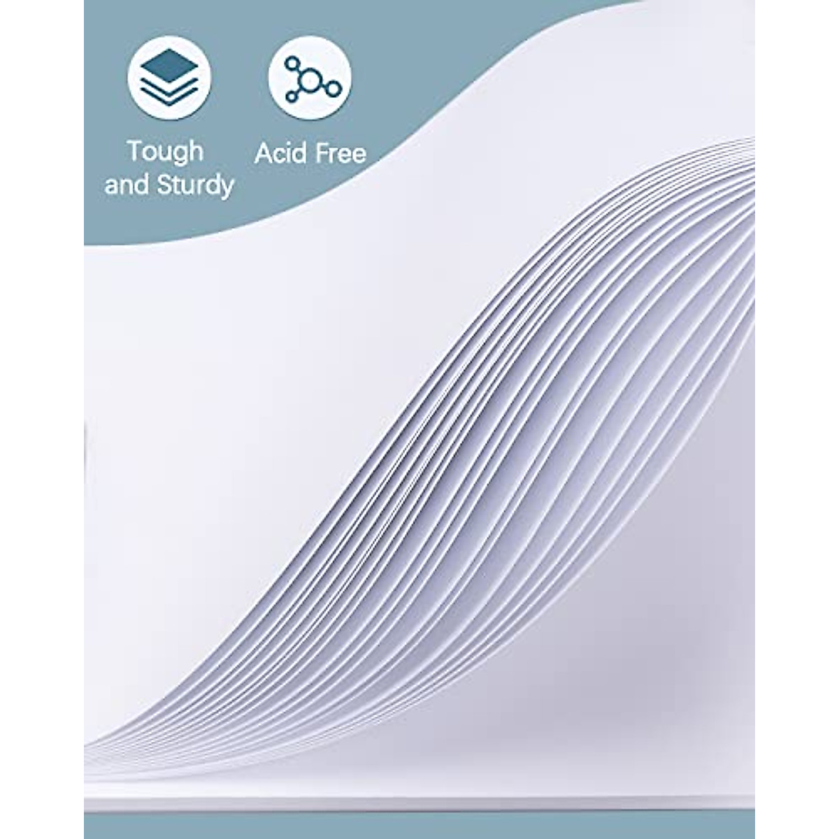White Cardstock Paper 8.5 x 11, 120 Sheets 250g Premium White Card Stock Printer Paper, Heavy Construction Paper for card making, scrapbooking, craft