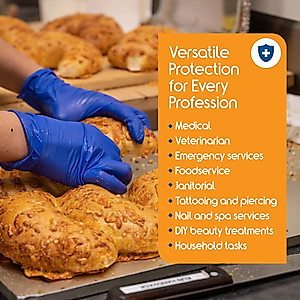 Inspire Nitrile Exam Gloves | THE ORIGINAL Quality Stretch Nitrile, Cobalt Blue | 4.5 Gloves Disposable Latex Free Medical EMT (X-Large (Pack of 1000), Case Of 1000)