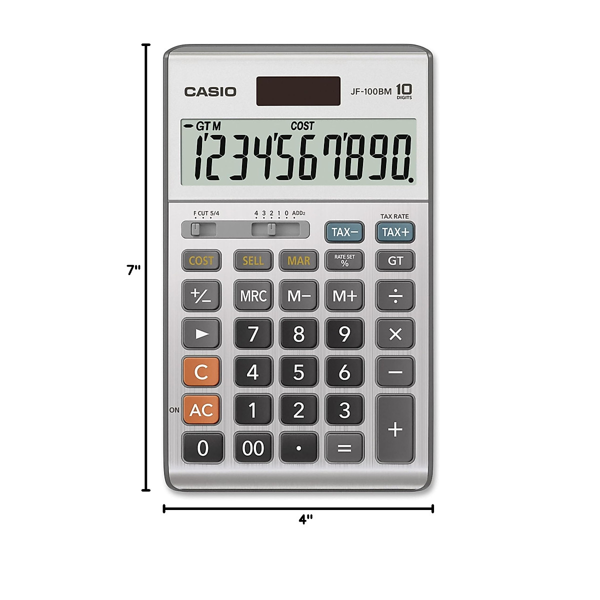 Casio Inc. JF-100BM Standard Function Calculator,Multicolor