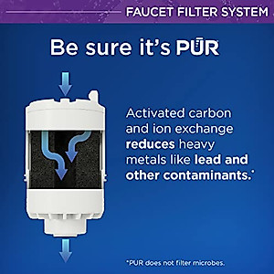 PUR Faucet Mount Water Filtration System, White – Vertical Faucet Mount with 2 Filters for Crisp, Refreshing Water, FM-3333B