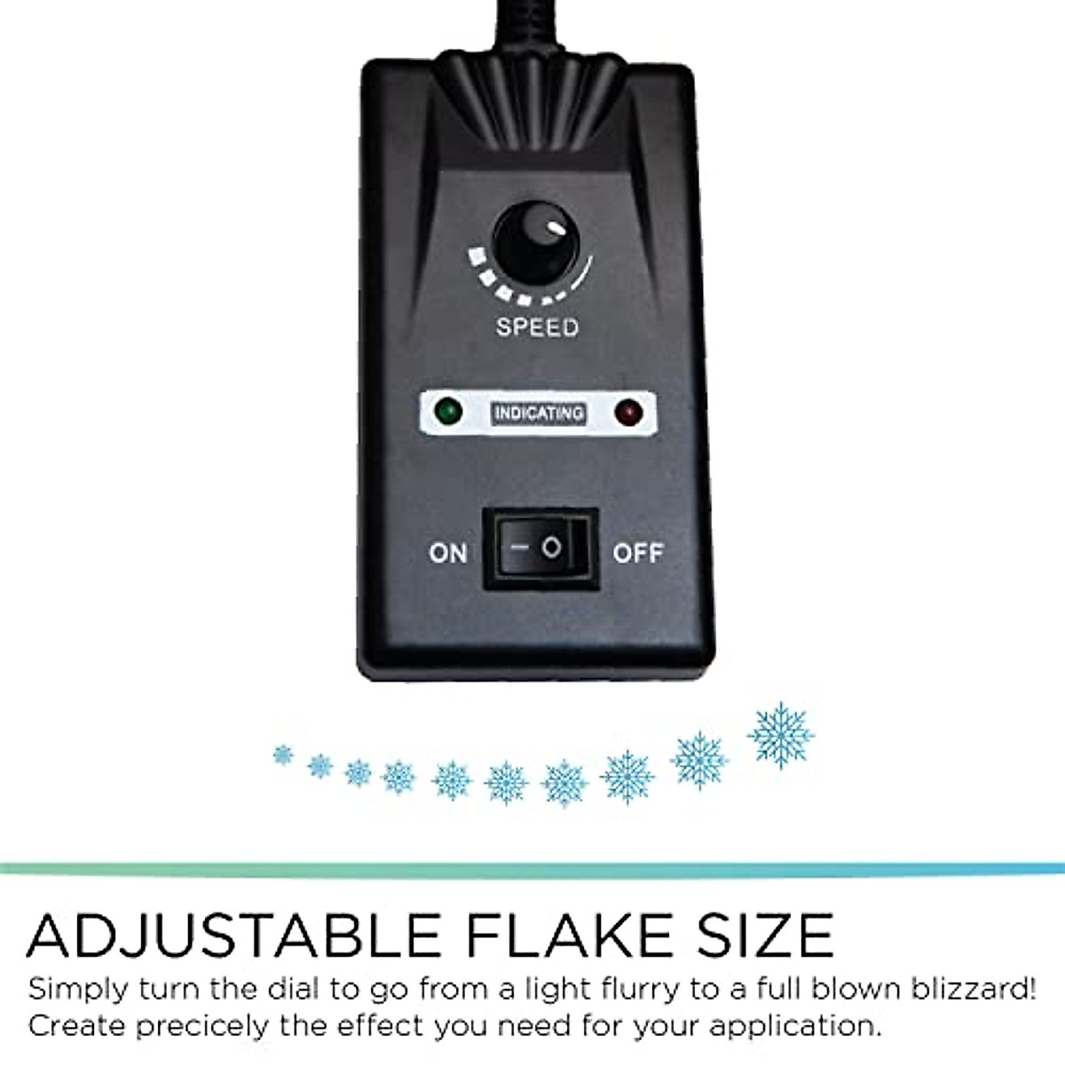 Froggy's Fog Pro Snow Machine, 2022 Model Snow Making Machine with Wireless Control and Completely Variable Output Flake Size, High Strength ABS Construction