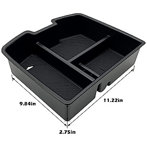 JOJOMARK Center Console Organizer Tray Compatible with 2007-2014 GMC Sierra Chevy Silverado Tahoe Yukon Suburban - Accessories Replaces 19166288