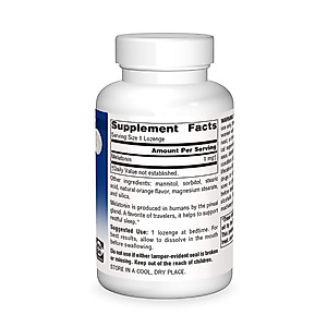 Source Naturals Melatonin 1 mg - 300 Orange Flavored Lozenges