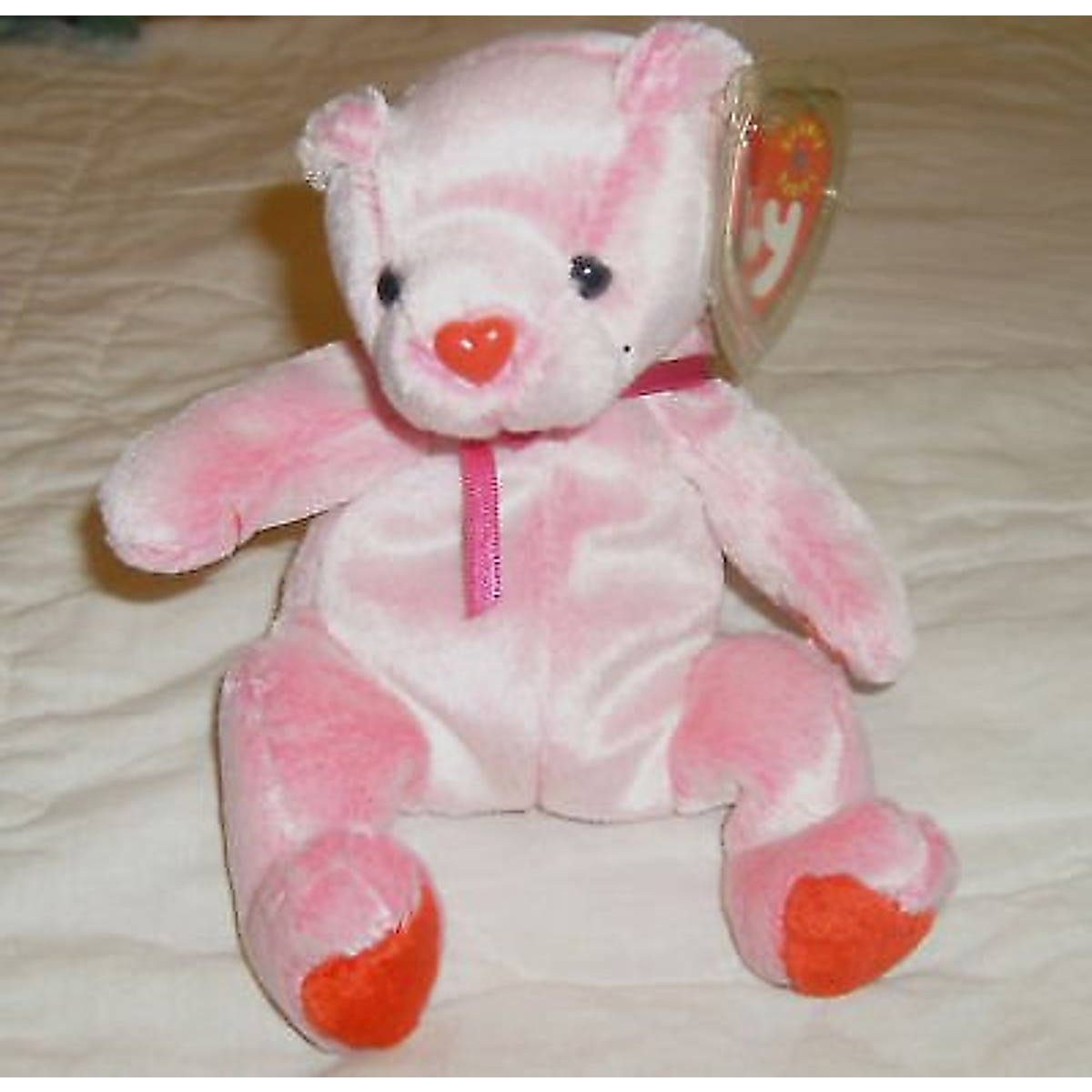 TY Beanie Babies ROMANCE Bear for Valentine's Day Date of Birth 2-2-01 New w/tag .HN#GG_634T6344 G134548TY55466
