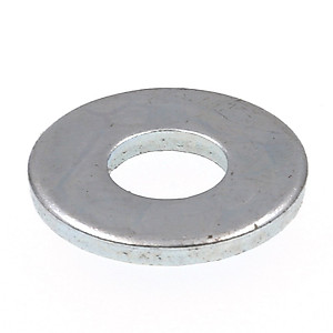 Prime-Line 9080595 Flat Washers, SAE, #10 X 1/2 In. OD, Zinc Plated Steel (100 Pack)