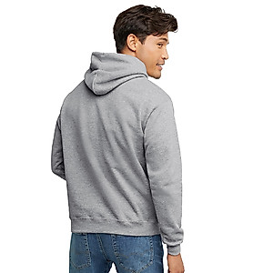 Hanes Men's Pullover EcoSmart Hooded Sweatshirt, Light Steel, XX-Large
