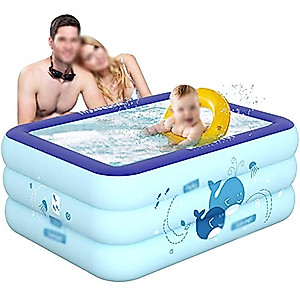 Priority Culture Inflatable Swimming Pool Family Lounge Pool,Creative Cartoon Children's Entertainment Paddling Pool, Garden Thickened Three-Layer Inflatable Swimming Pool, Summer Water Party