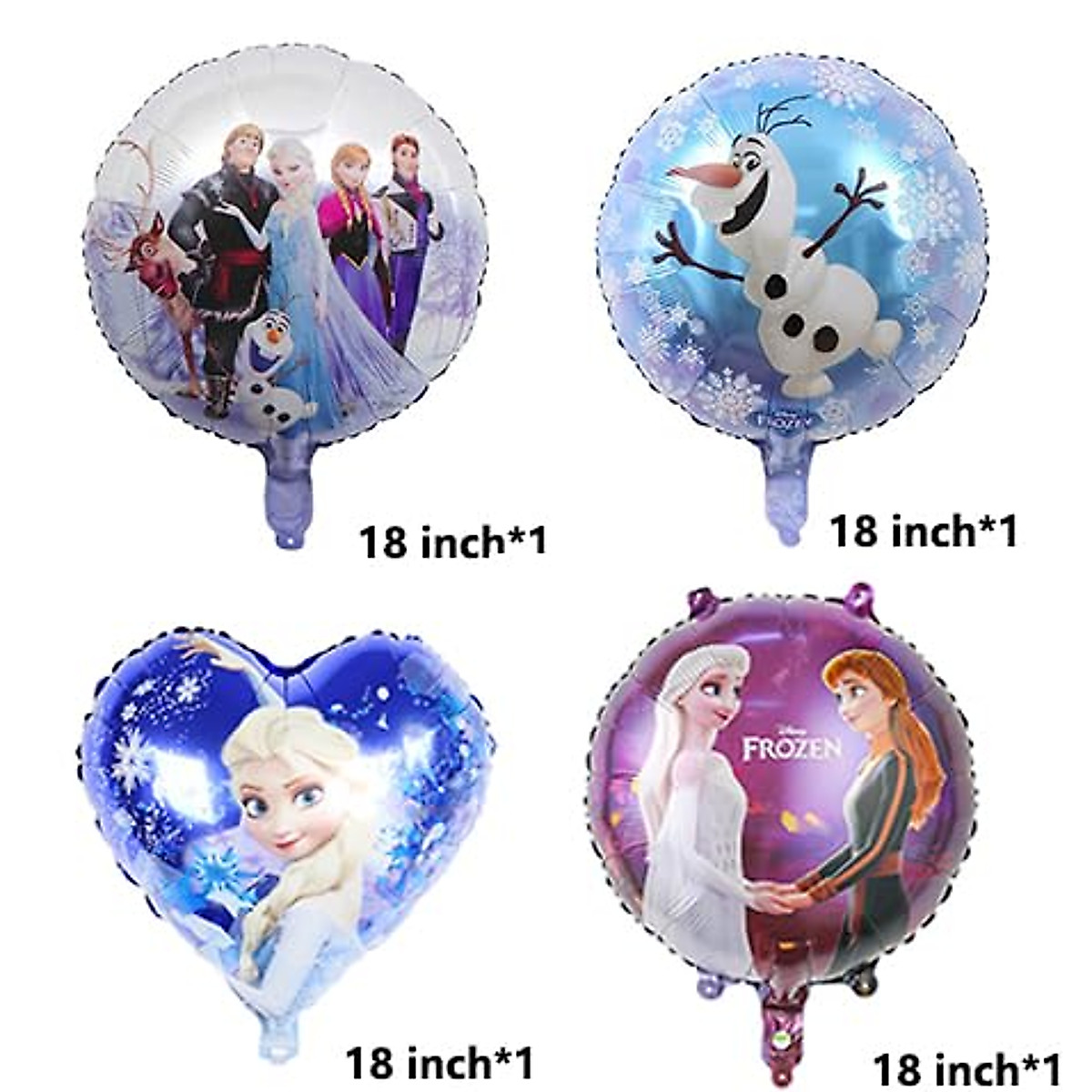 9pcsFrozen Birthday Party Balloons, Frozen Birthday Decorations, Elsa Anna,Olaf Balloon Decorations,Frozen Balloon Kit for Kids and Boys Girls Birthday Party…