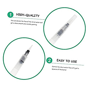 EXCEART 10pcs Travel Set Watercolor Paint Set Bulk Pencils Coloring Paint Pen Water Color Brush Oil Painting Set Flat Pen Writing Brush Water Brush Water Soluble Writing Pen Painting Brush