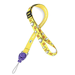 iFace TinyTAN inspired by BTS Cute Character Quick Release Lanyard Neck Strap for ID, Wallet, Smartphone, Camera, etc. (SUGA)