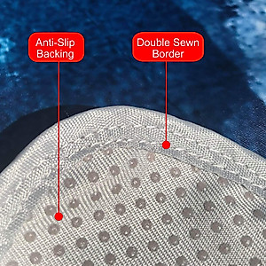 Texas Blessings Splat Mat - Busy Baby Mat | High Chair Mat for Floor | Baby Led Weaning Supplies | Splat Mat for Under High Chair | Baby Placemat | Arts | Crafts | Waterproof | Large 55x55”