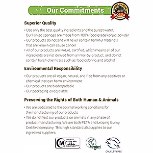 MY Konjac Sponge | 100% All Natural Pure Baby Bath Sponge. Extra Soft & Gentle. Hypoallergenic and Completely Free of Fragrance, Coloring, Additives, Sulfates, Parabens, Phthalates & Petroleum